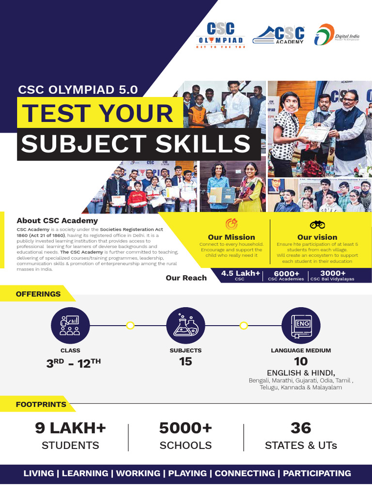 CSC Olympiad 5.0 - Brochure | PDF