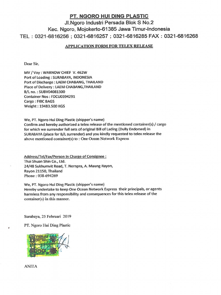 Contoh Loi One | PDF