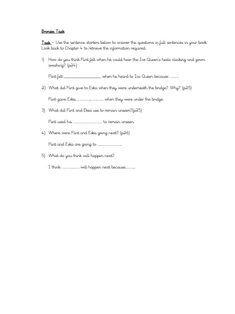 Reading Week 9 Lesson 2 Tasks | PDF