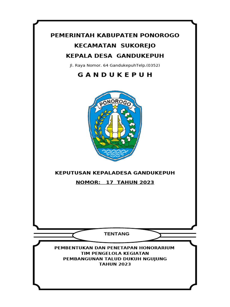 NO. 03 SK TPK TAHUN 2024 | PDF