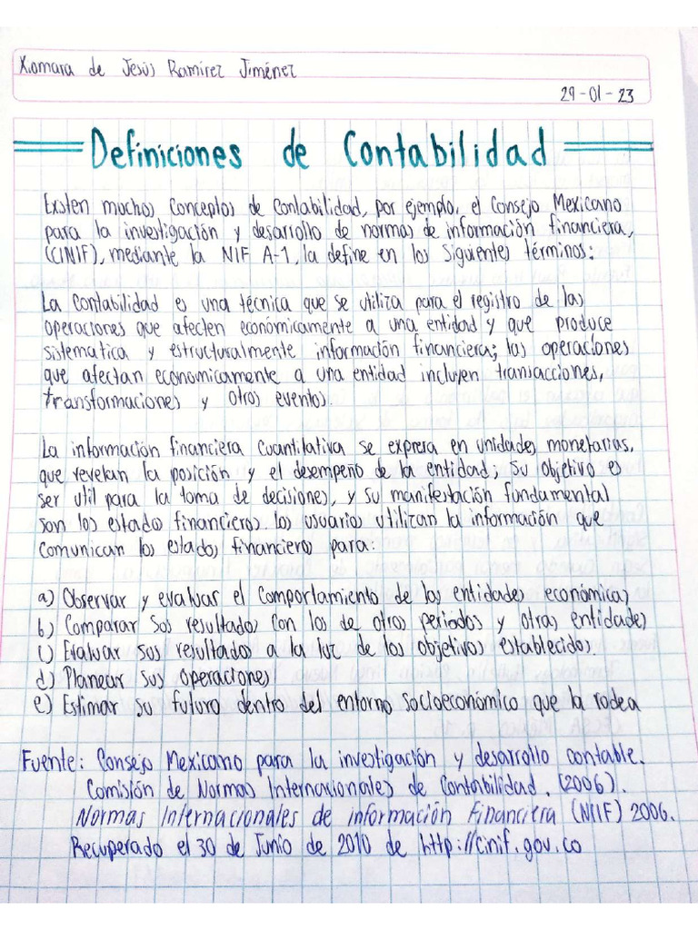 Definiciones de Contabilidad | PDF