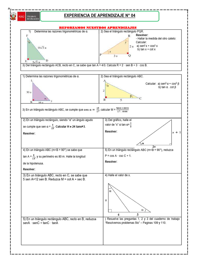 Ficha 3 - 5to - Exp 4 | PDF