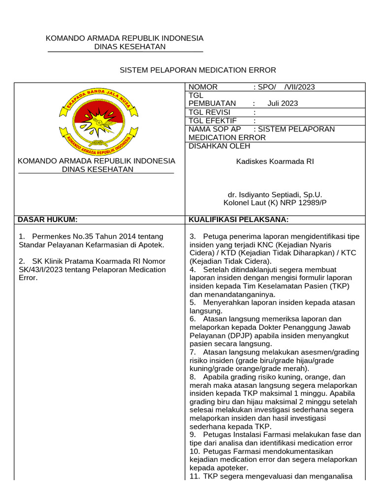 Sop Ap Diskes | PDF