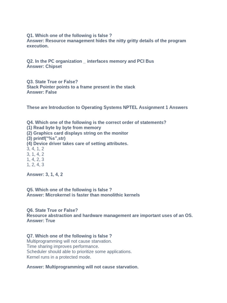 Introduction To Operating System | PDF