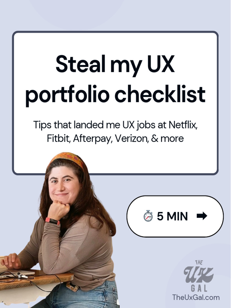 UX Portfolio Checklist 1719452498 | PDF