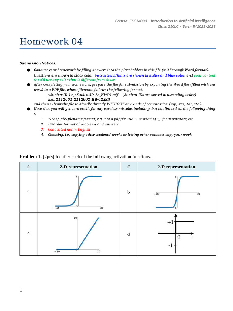 2223 CSC14003 21CLC HW04 | PDF