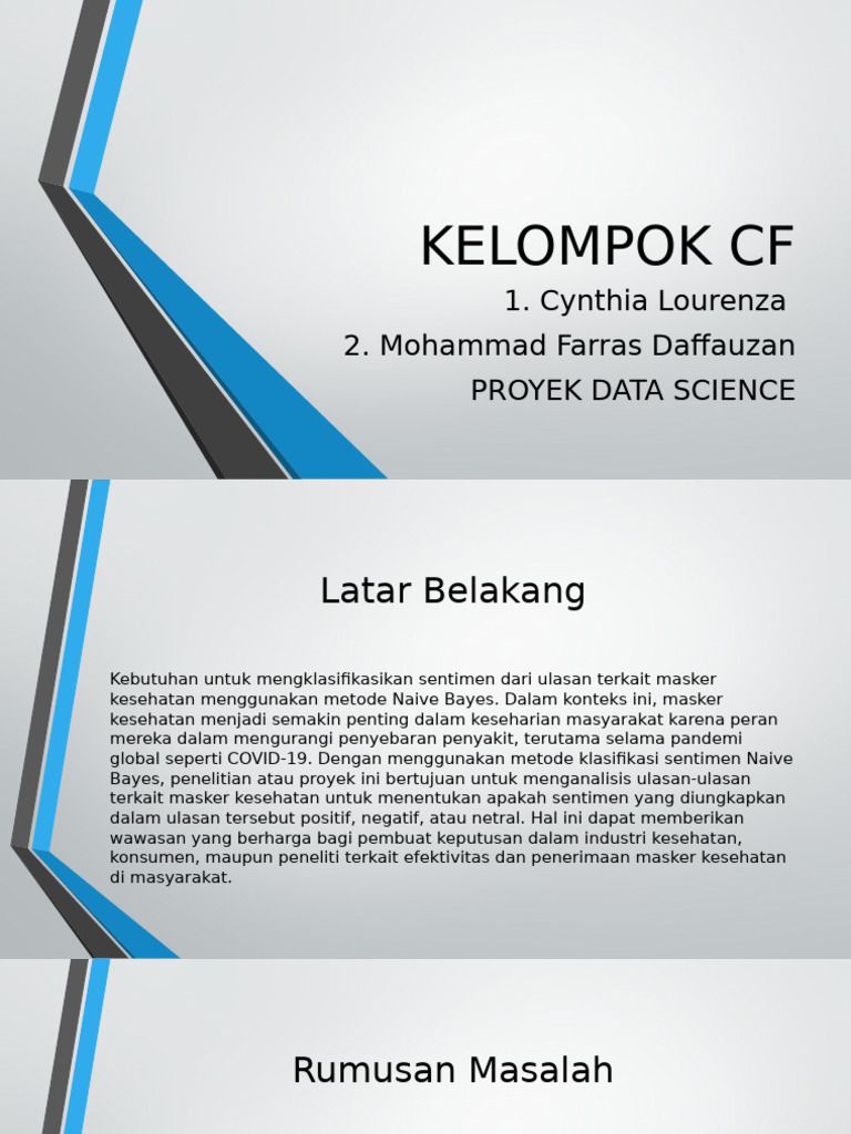 Kelompok CF - Proyek Data Science | PDF