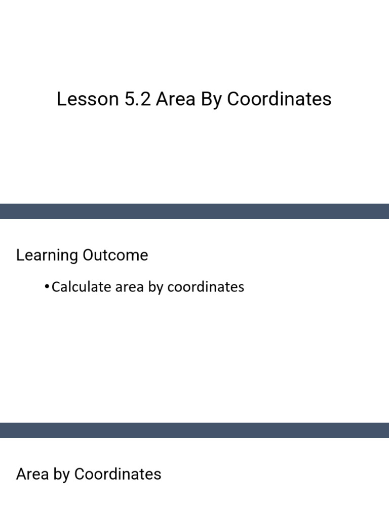 Module-5-Lesson-5.2-Area-by-Coordinates | PDF