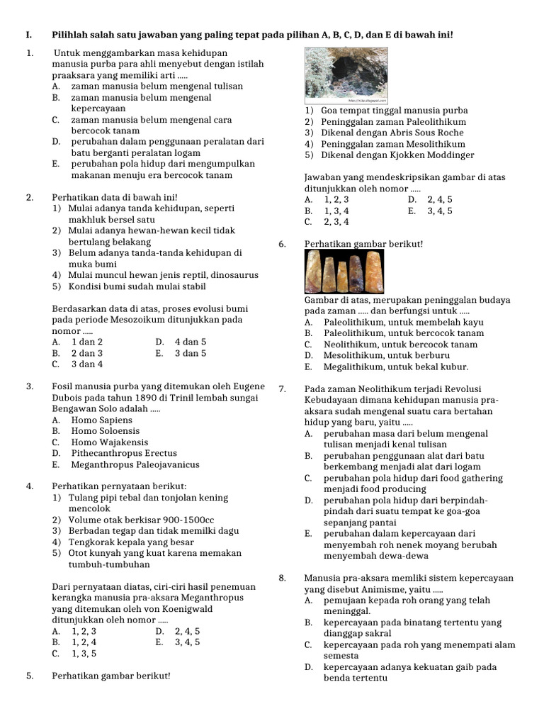PTS Sejarah X Gasal | PDF