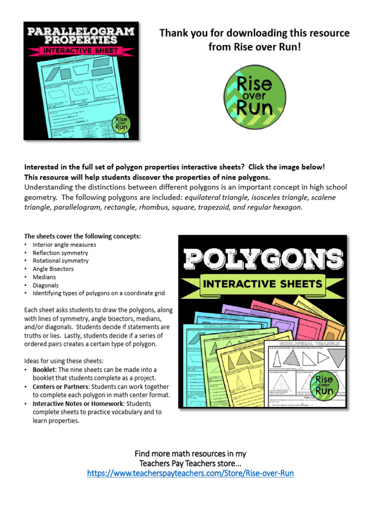 Thank You For Downloading This Resource From Rise Over Run! | PDF