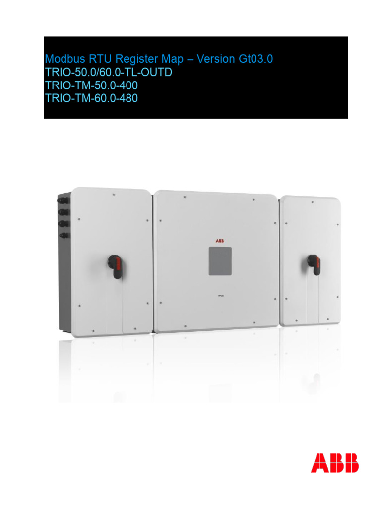 Modbus_RTU_register_map_for_TRIO-50 0_60 0_Revision_3.4 | PDF