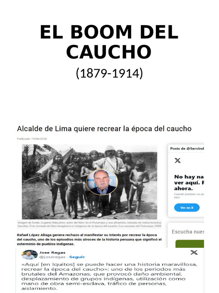 Impacto del Boom del Caucho (1879-1914) | PDF | Caucho natural ...