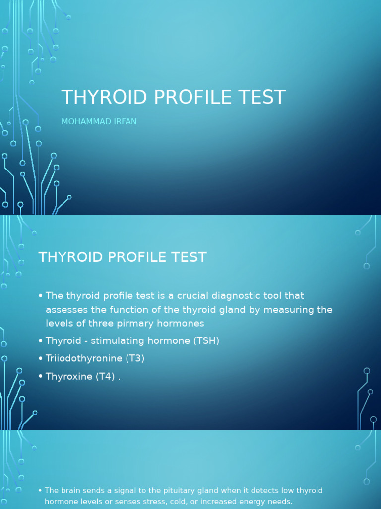 THYROID PROFILE TEST | PDF