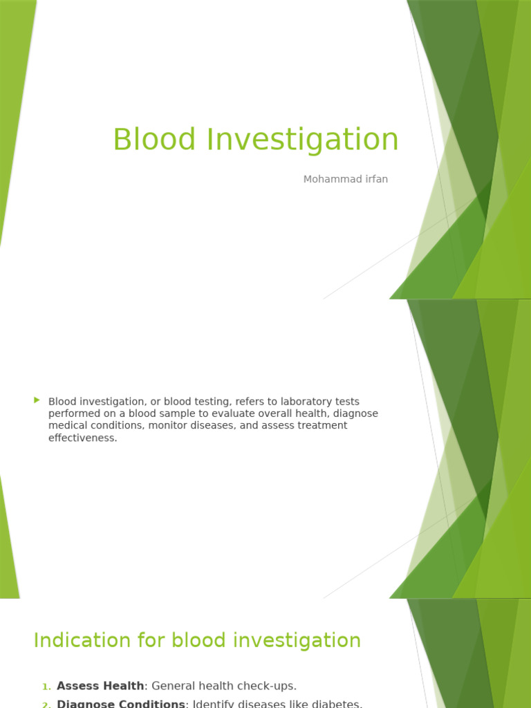 Blood Investigation | PDF | Leukemia | Causes Of Death