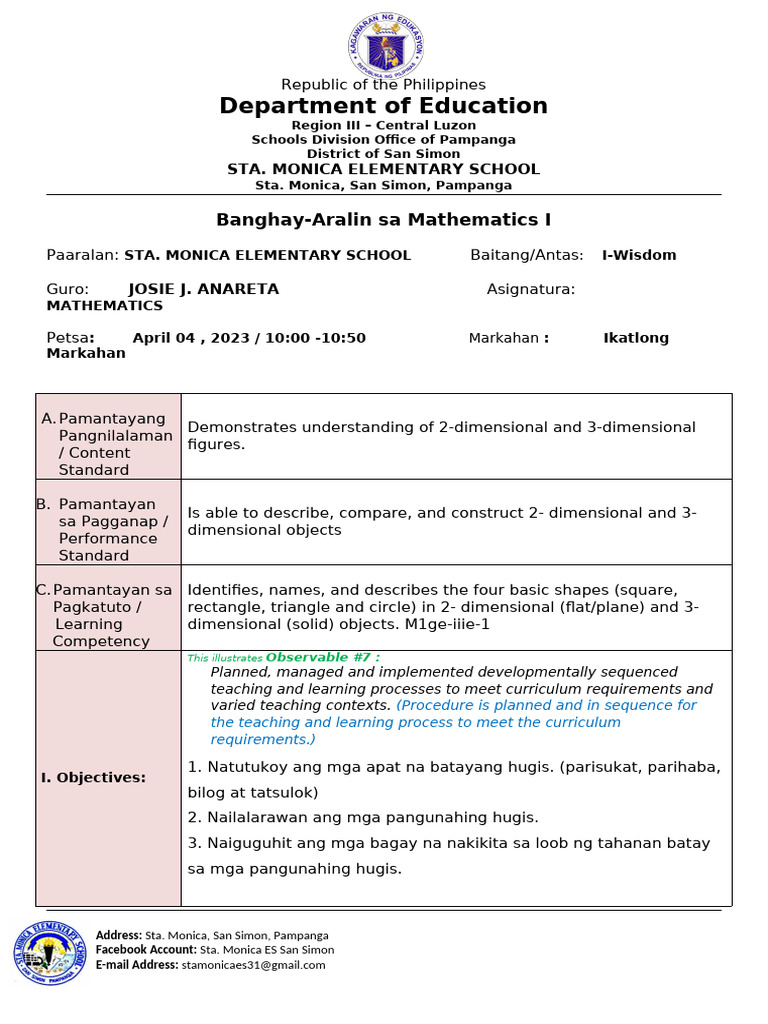 Co1 Math Shapes To Edit | PDF