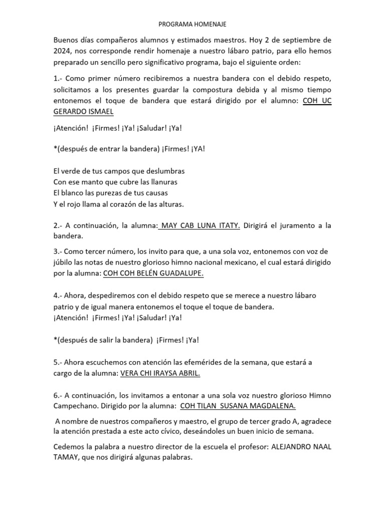 Homenaje Septi | PDF