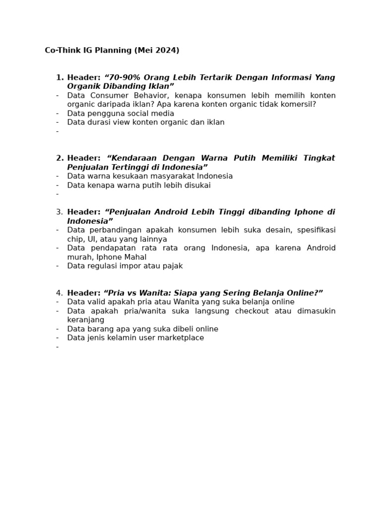 CoThink IG Planning | PDF