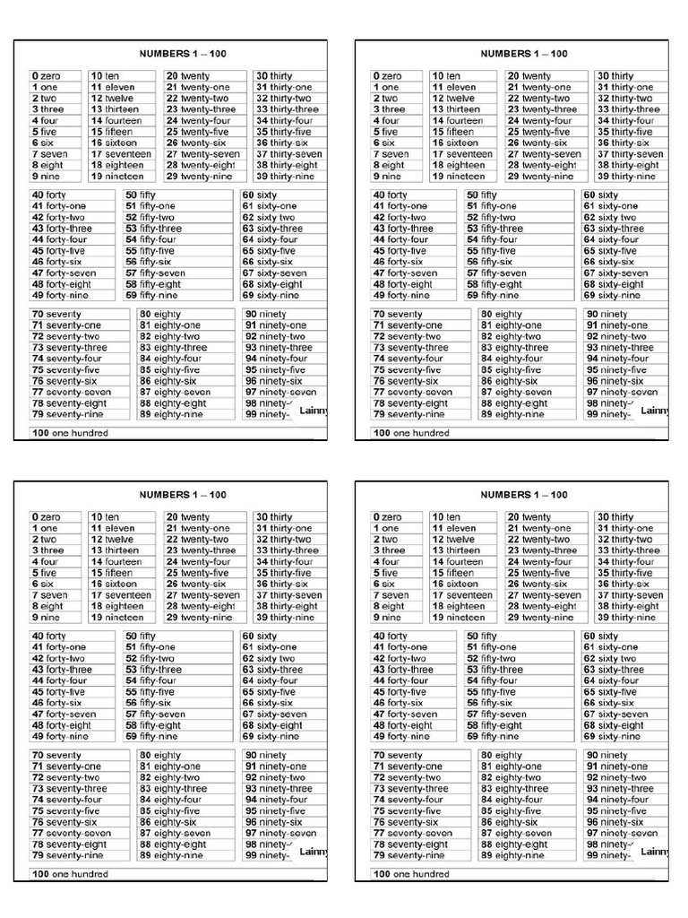 Numbers | PDF