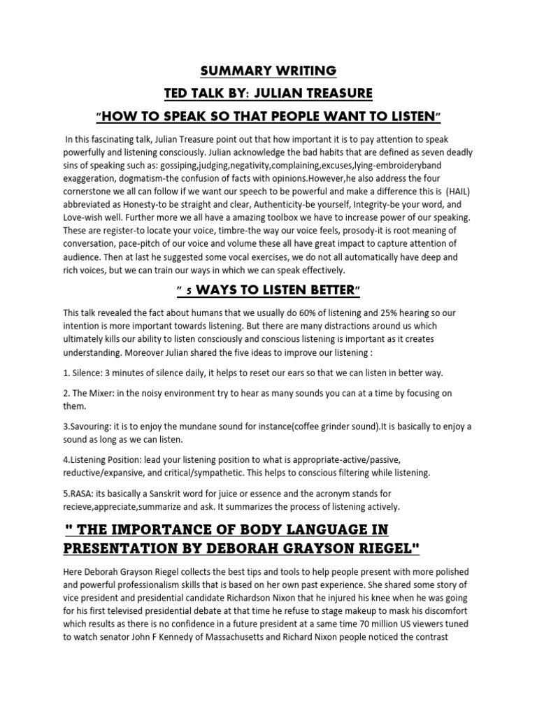 Summary Writing | PDF