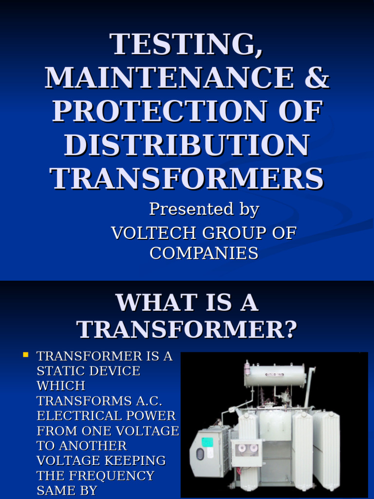 TESTING,MAINTENANCE&PROTECTION | PDF