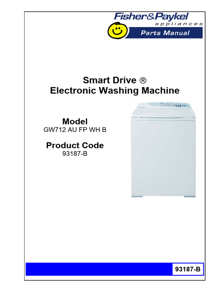 Fisher & Paykel GW712-93187-b | PDF | Pump | Machines