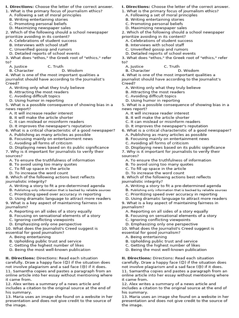 Summative Test Weeks 3-4-SPJ | PDF