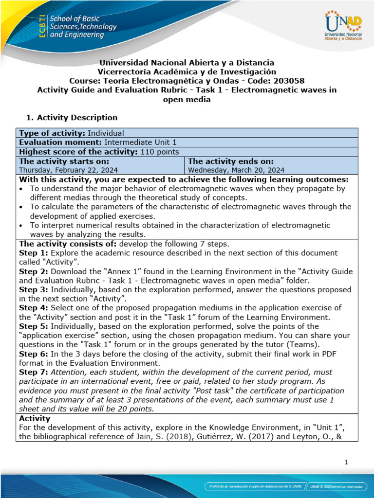 Activity Guide and Evaluation Rubric - Unit 1 - Task 1 ...