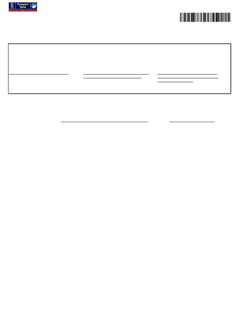 PASSPORT FILE Acknowledgement - Slip | PDF