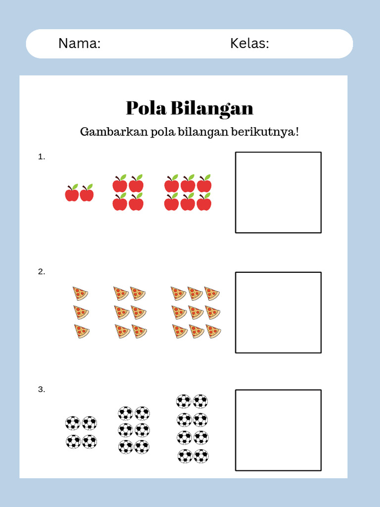 Latihan 2 Pola Bilangan | PDF