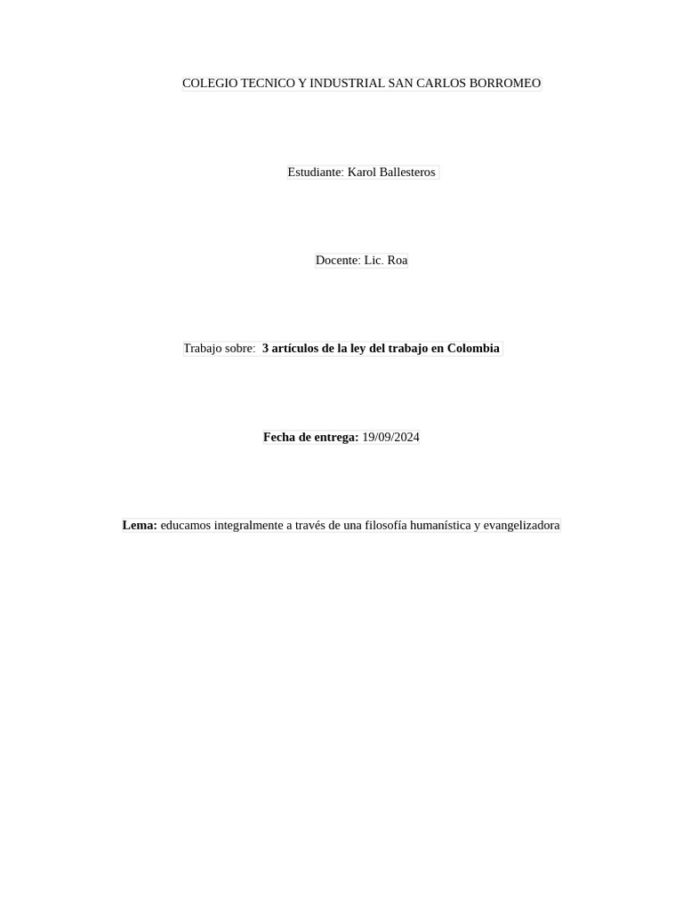 Articulos Karol | PDF