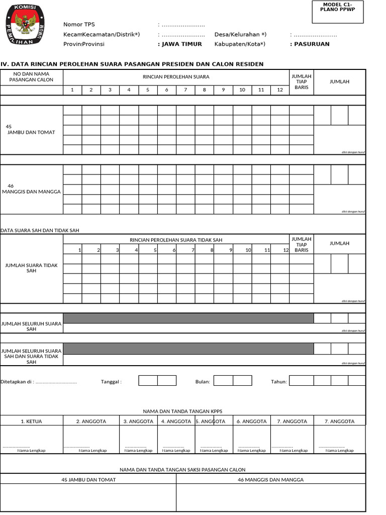Contoh C1 Plano | PDF
