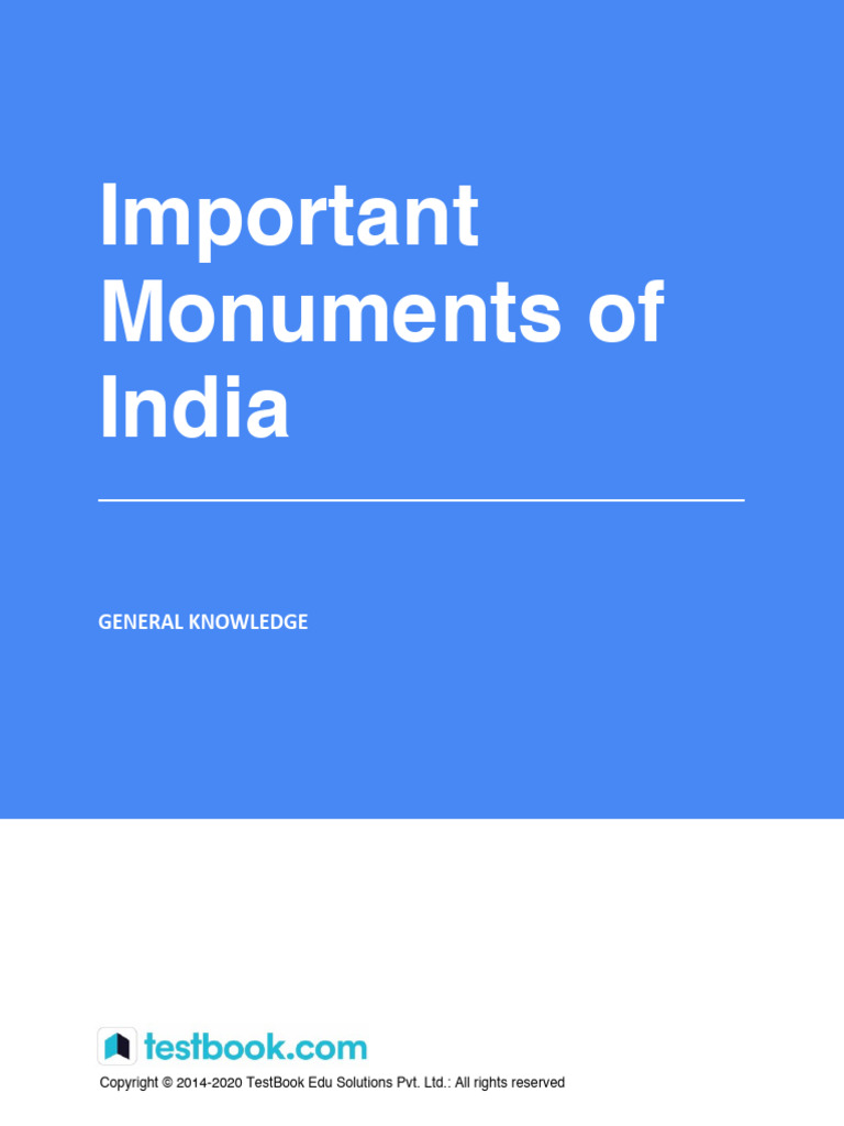 Important_Monuments_of_India_-_Study_Notes | PDF