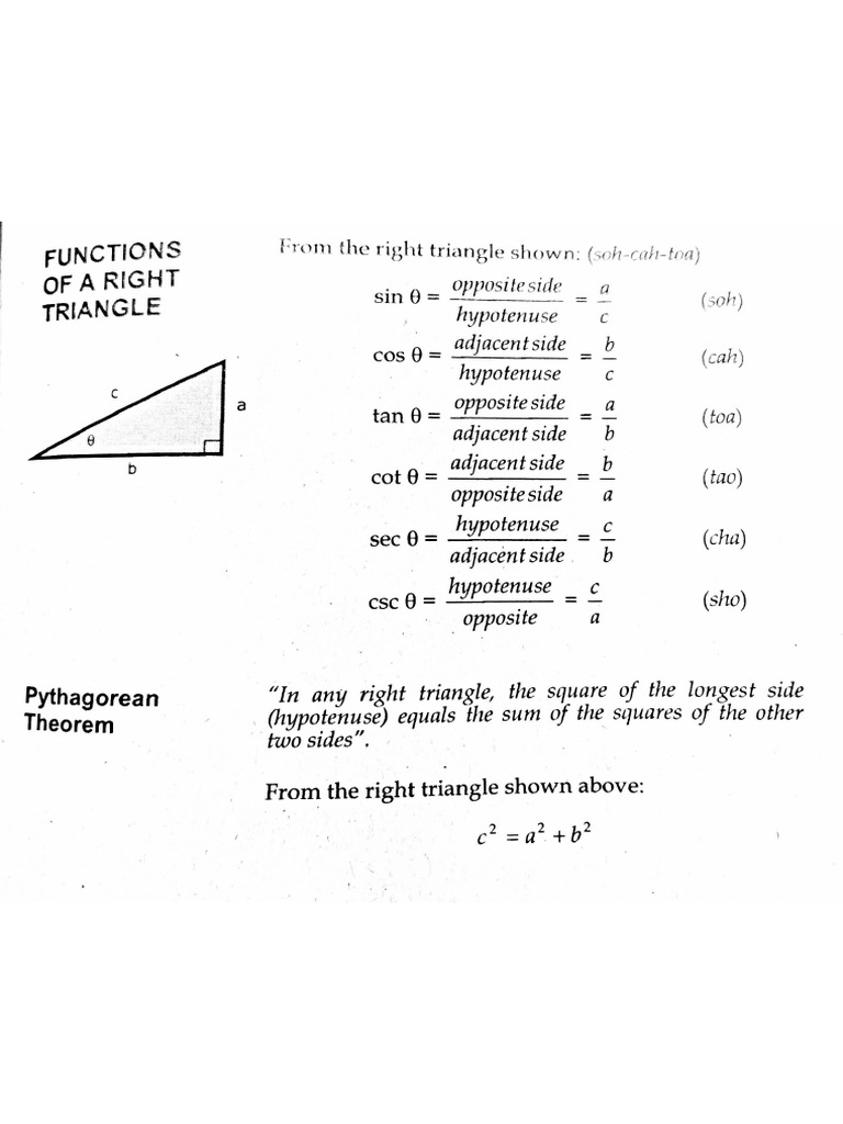 Trigonometry Note 1 | PDF