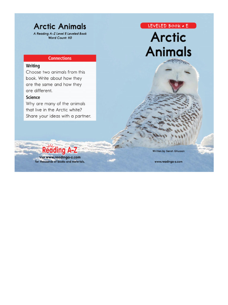 Arctic Animals Pages 1-8 - Flip PDF Download - Fliphtml5 | PDF
