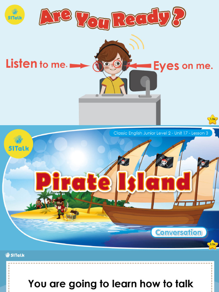 Level 2 - Unit 17 - Lesson 3 - Pirate Island | PDF