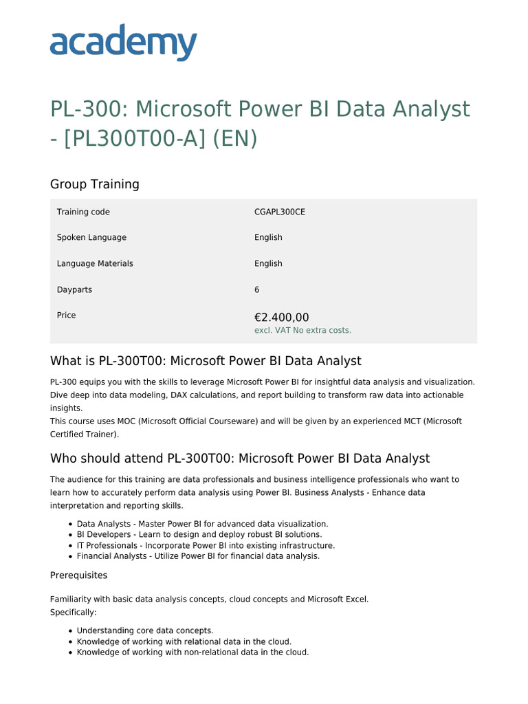 Capgemini Academy Brochure 260147 | PDF