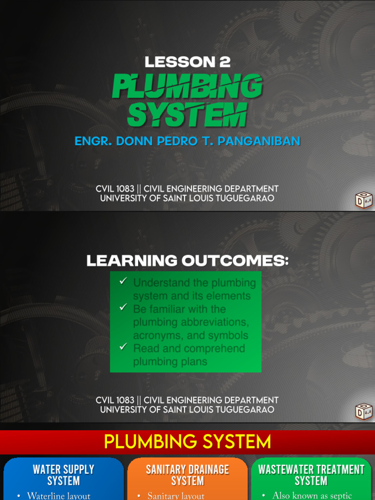 Lesson 2 - Plumbing System | PDF