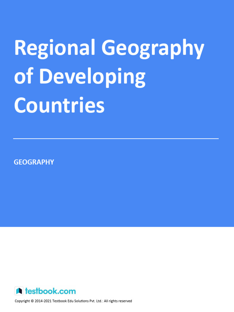 Regional Geography of Developing Countries - Study Notes | PDF