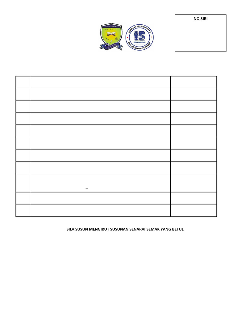 2-Borang Permohonan Kemasukan Tingkatan 1 2025 | PDF