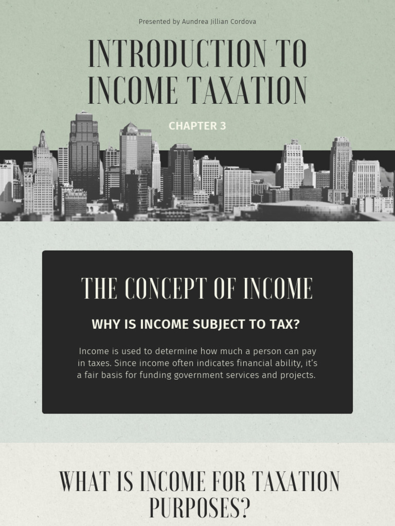 Chapter 3 INTRO TO INCOME STAT PPT | PDF