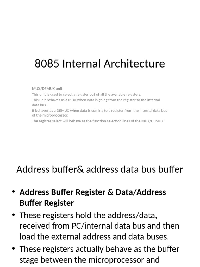 Microprocessor & Application Lecture 05 | PDF