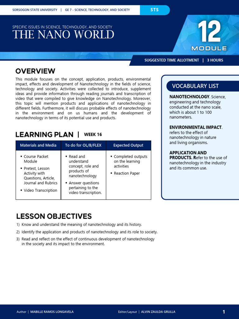 GE 7 STS Module 12 | PDF
