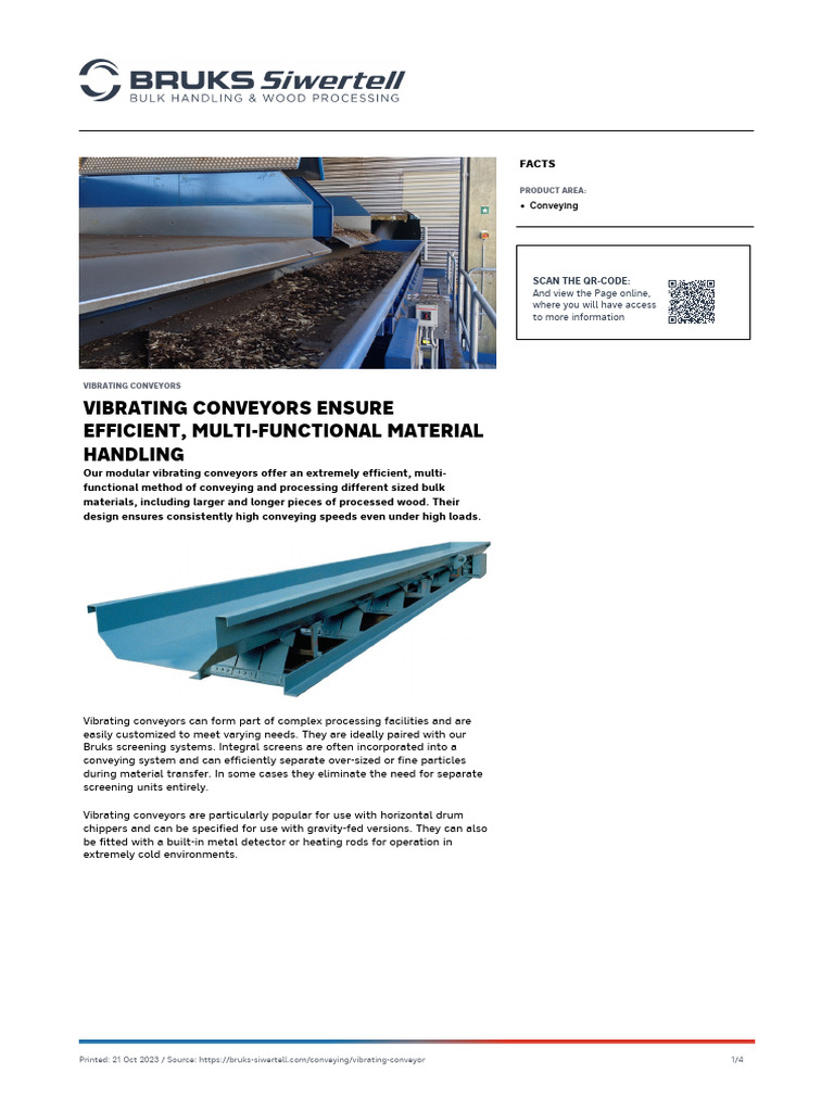 Bruks Siwertell-Vibrating Conveyors | PDF