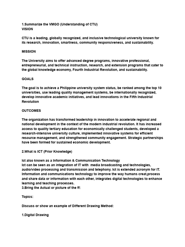 Overview of Drawing Methods and ICT | PDF | Drawing | Technical Drawing