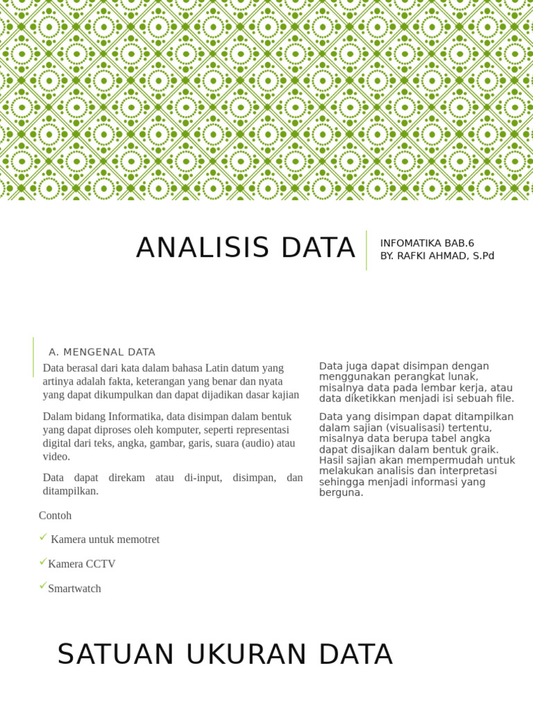 ANALISIS DATA | PDF