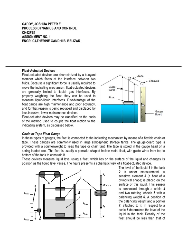 Level Control | PDF | Buoyancy | Pressure Measurement
