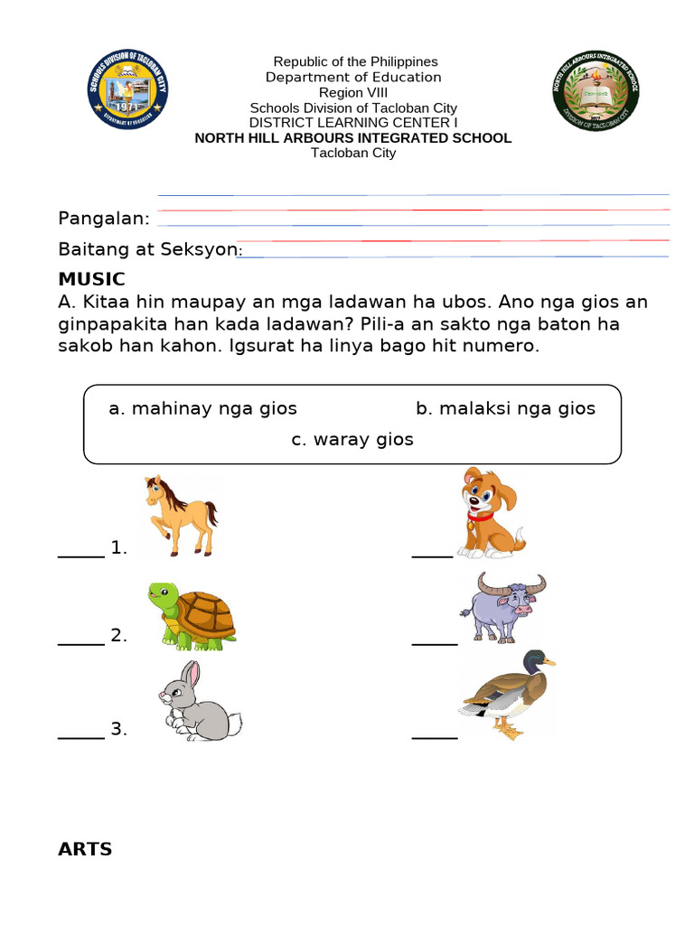 Ika Upat Nga Paghahasa Sa Mapeh 1 | PDF