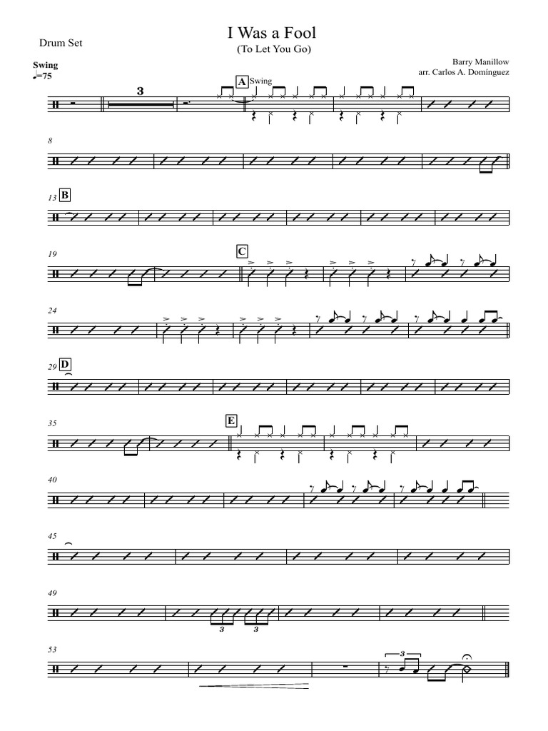 EbI Was A Fool - Drum Set | PDF