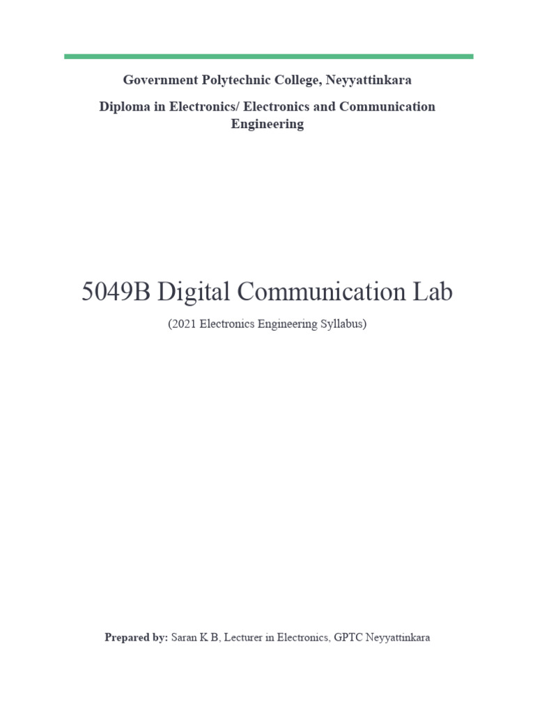 DC Lab Manual-2 | PDF | Electronic Filter | Amplifier