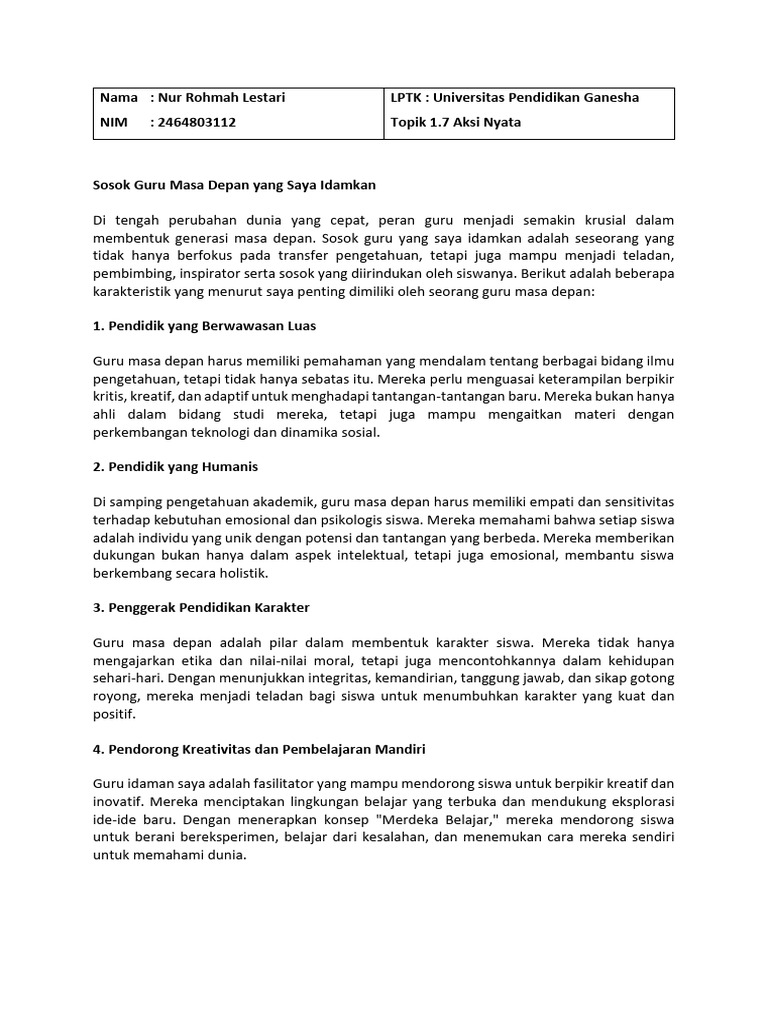 T1.7 Aksi Nyata - FPI | PDF